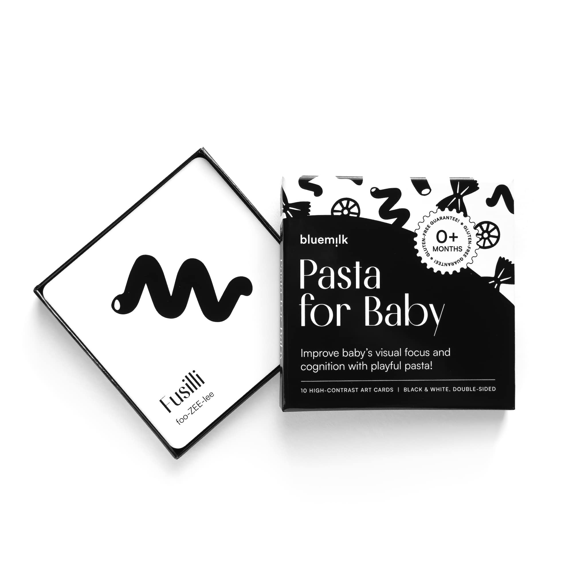 Pasta for Baby High-Contrast Art Cards – Chunky Deli