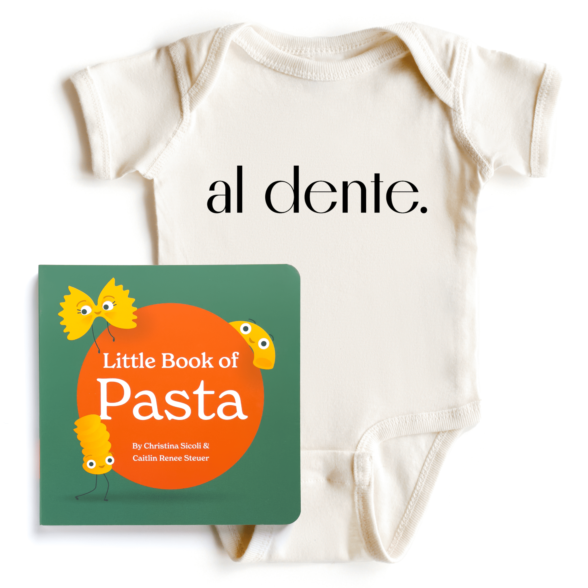 Pasta Baby Starter Pack | Little Book of Pasta & Bodysuit – Chunky Deli